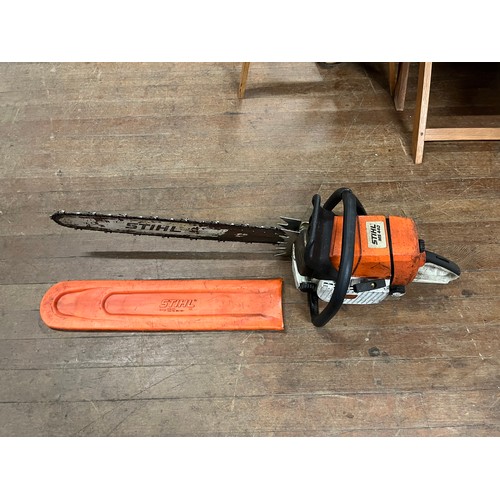 stihl ms440 petrol chainsaw with long 24" bar
