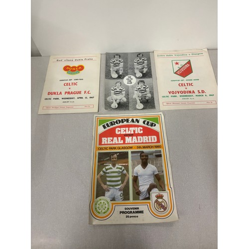 2 1967 celtic fc match programs on the road to the final along with 1 ...