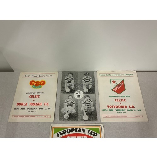 2 1967 celtic fc match programs on the road to the final along with 1 ...