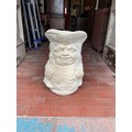Stone garden Toby Jug planter. 43cm h