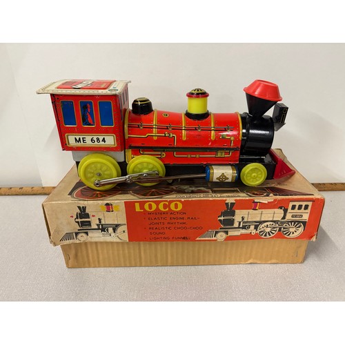 Boxed 1960-70s tinplate train (Model ME684)