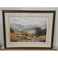 Signed frame print by Keith Melling possibly of Lake District or ...