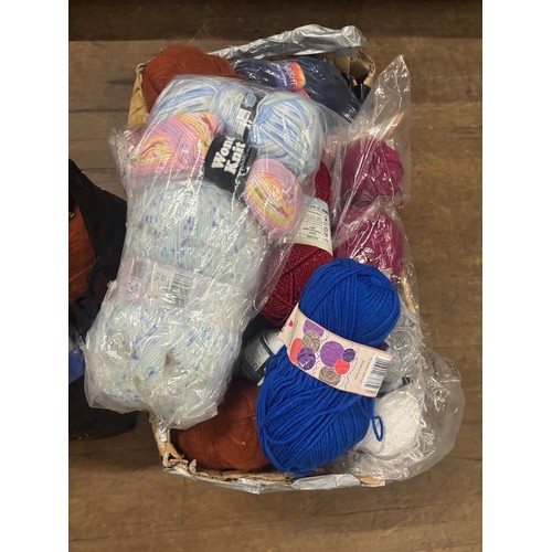 Selection of fairly new knitting wool.
