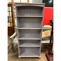4 shelf solid wood bookcase.