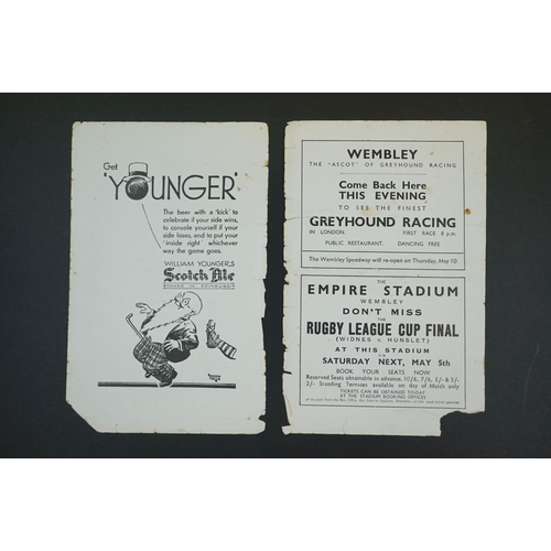 1934 FA Cup Final Portsmouth v Manchester City football programme ...