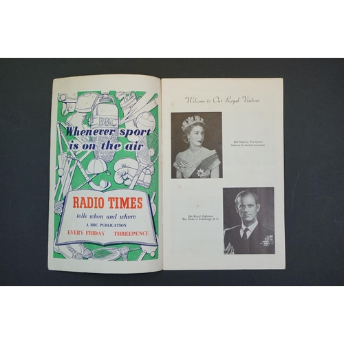 1953 FA Cup Final Blackpool v Bolton Wanderers football programme ...