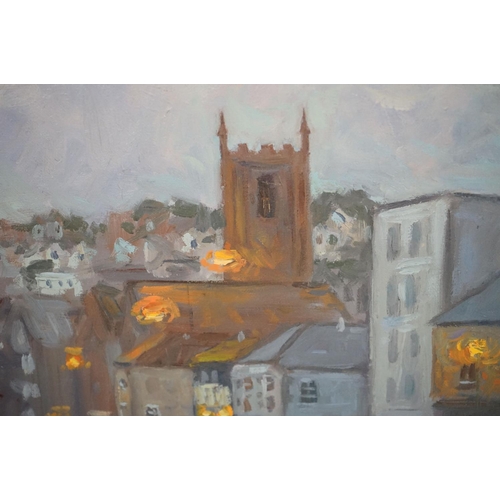 Arthur Orum (20th century St Ives Artist) Oil on Canvas of Rainy ...