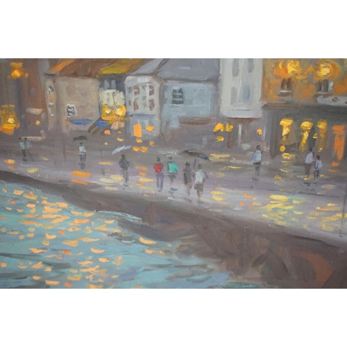 Arthur Orum (20th century St Ives Artist) Oil on Canvas of Rainy ...