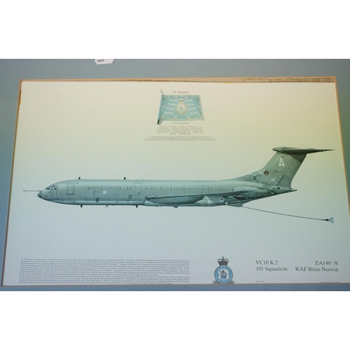 Two Framed And Glazed Royal Air Force / RAF Prints To Include The VC10 ...