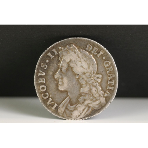 A British King James II Shilling, Dated 1688