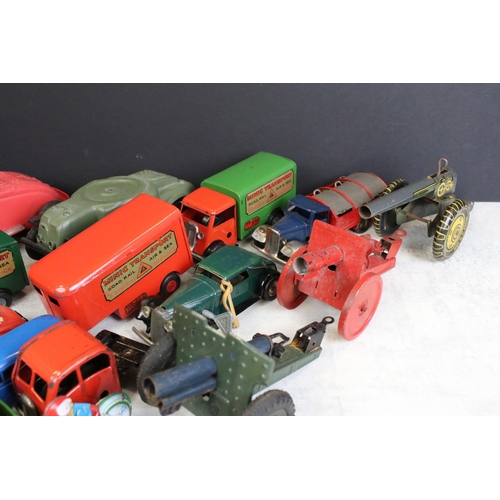 26 tinplate, diecast and plastic toys, mainly mid 20th clockwork ...