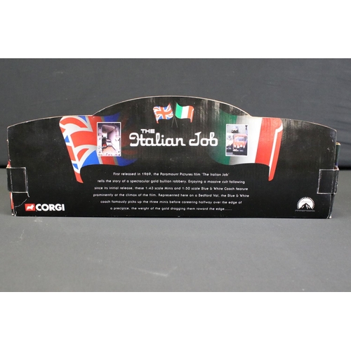 Boxed Corgi 36502 The Italian Job Three Piece Mini Set & Blue and White ...