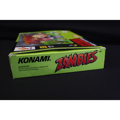 Retro Gaming - Boxed Super Nintendo (SNES) Zombies Game complete with ...