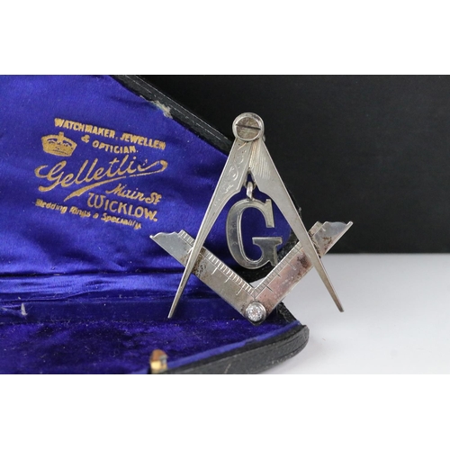 A fully hallmarked sterling silver freemasons pendants in the ...