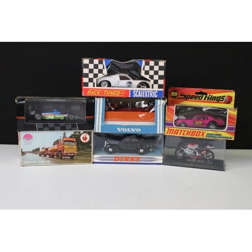 Two boxed slot cars to include Scalextric Race-Tuned C77 Ford GT and ...