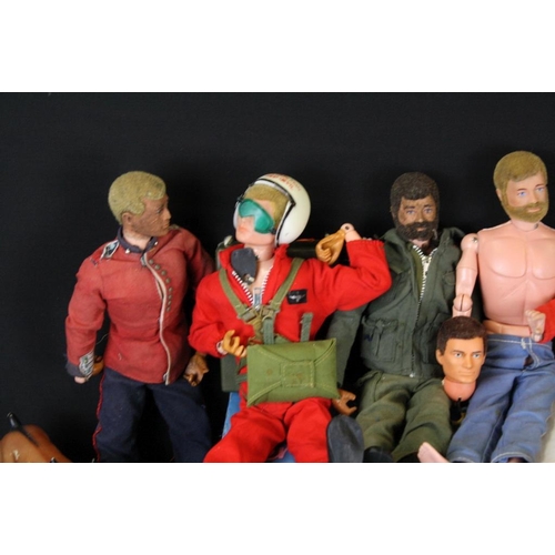 Action Man - Five original Palitoy Action Man figures (featuring Red ...