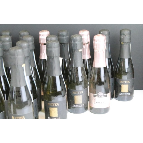 Collection of Botter prosecco 200ml bottles (approx 26) and some Villa ...