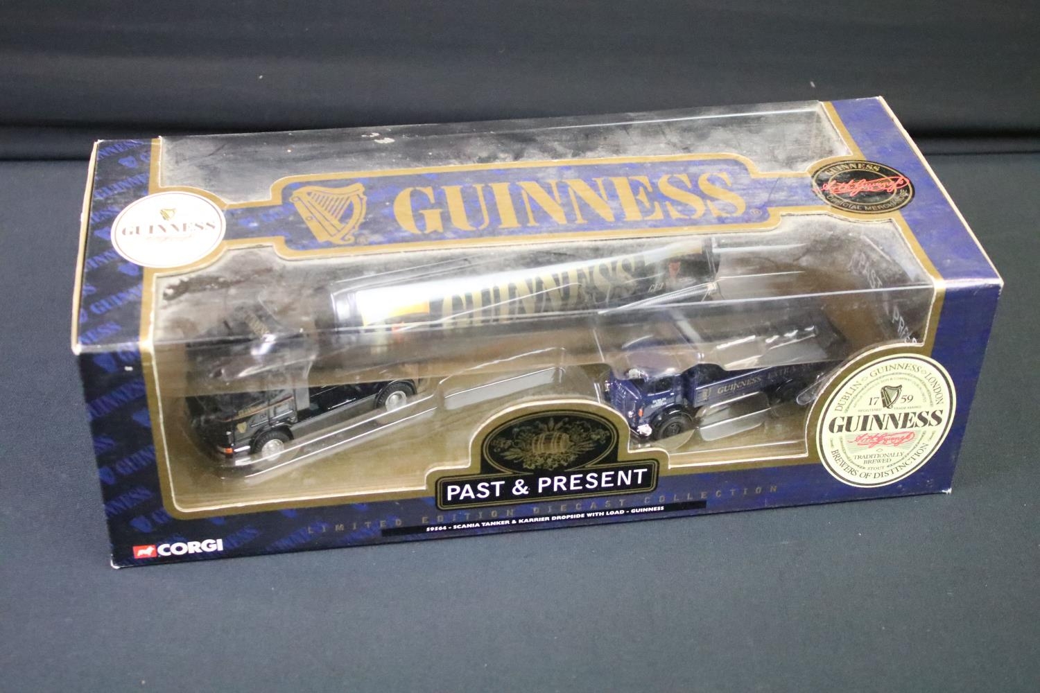 Five boxed Corgi Guinness related diecast models to include 2 x Past ...