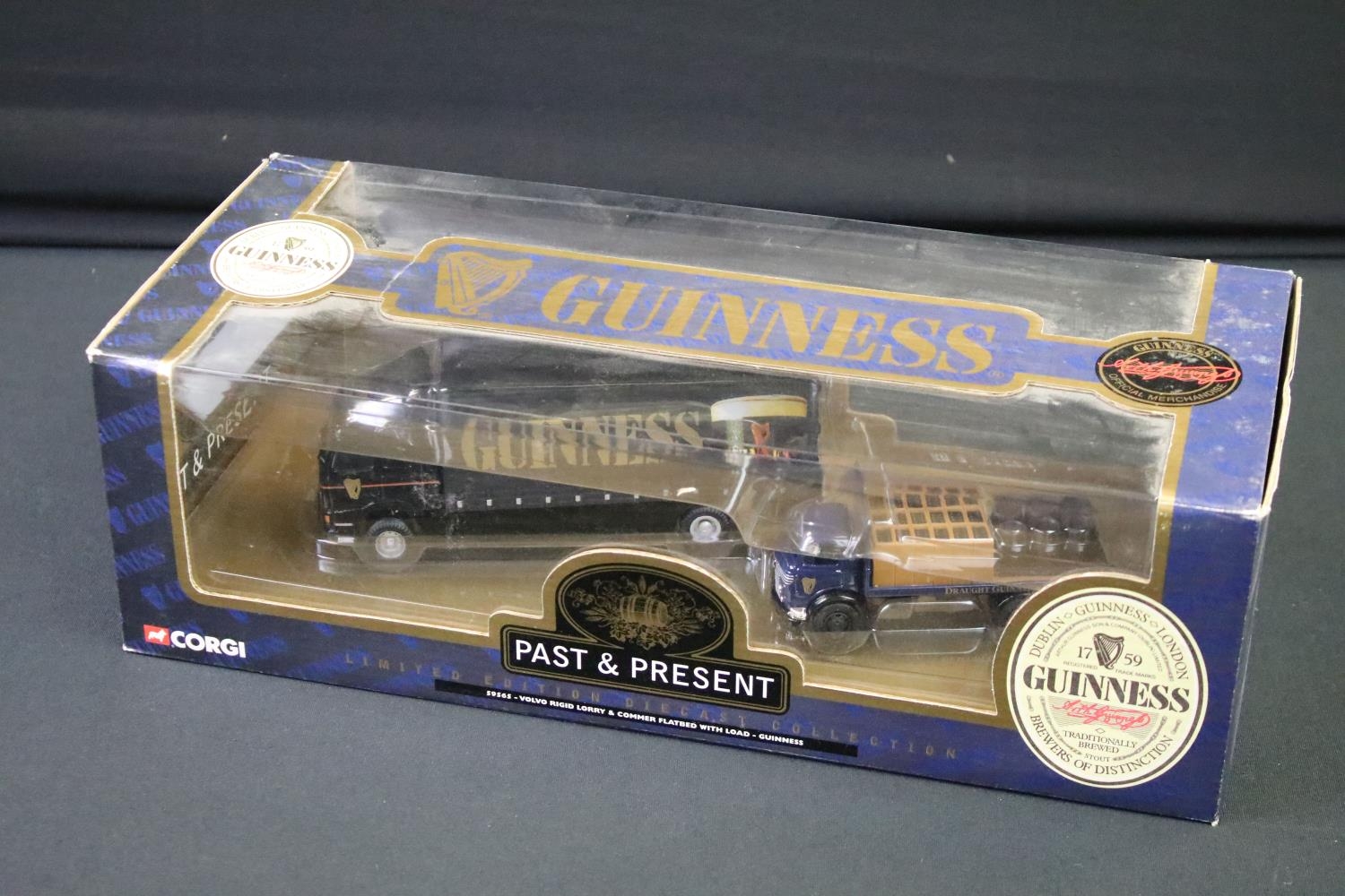 Five boxed Corgi Guinness related diecast models to include 2 x Past ...