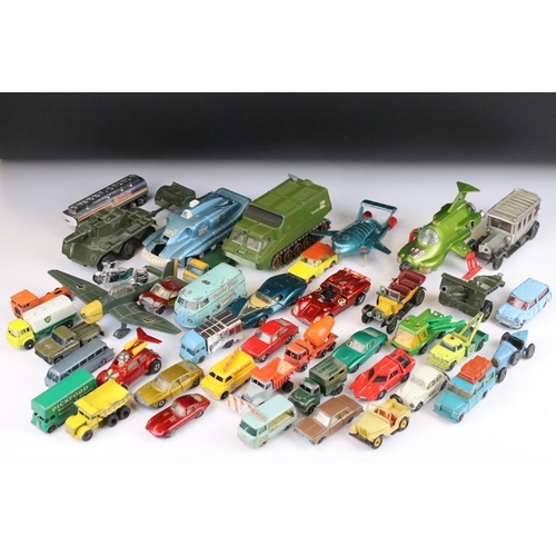 Collection of around 40 play worn diecast models to include Dinky ...
