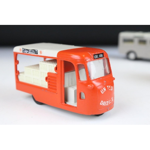 Seven mid 20th C Triang Spot On diecast models to include 2 x Milk ...