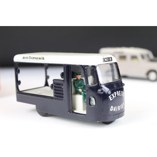Seven mid 20th C Triang Spot On diecast models to include 2 x Milk ...