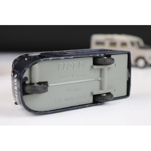 Seven mid 20th C Triang Spot On diecast models to include 2 x Milk ...