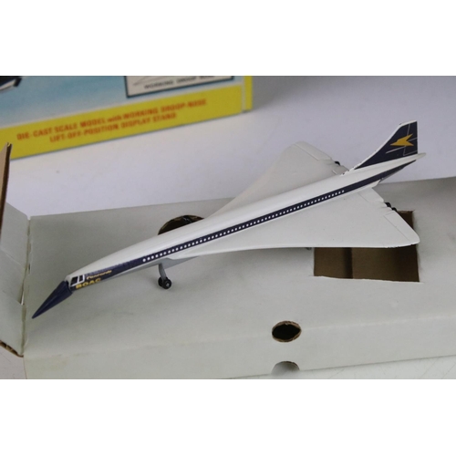 Three boxed Corgi diecast model Concorde's to include Corgi 650 BAC-SUD ...