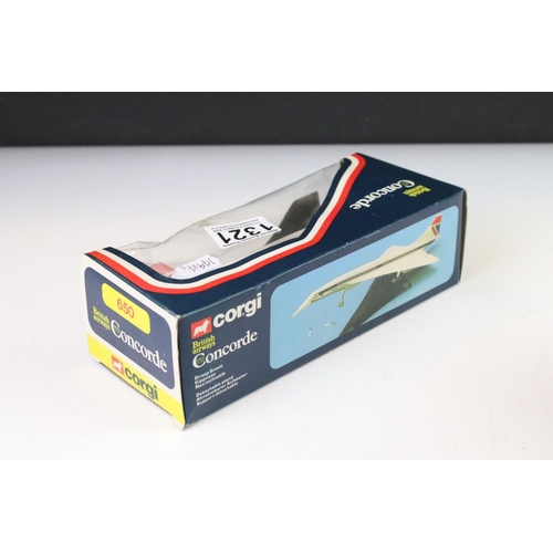 Three boxed Corgi diecast model Concorde's to include Corgi 650 BAC-SUD ...
