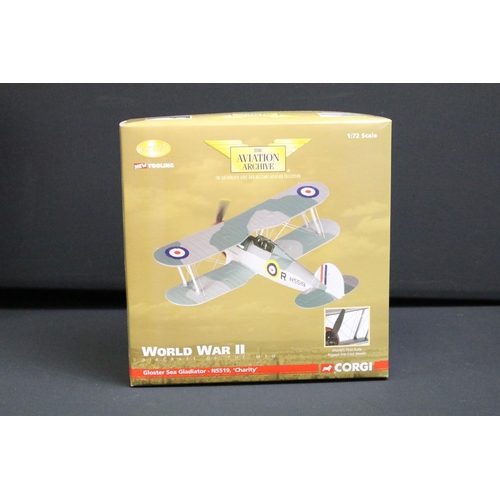 Collection of 11 boxed Corgi Aviation Archive diecast model planes to ...