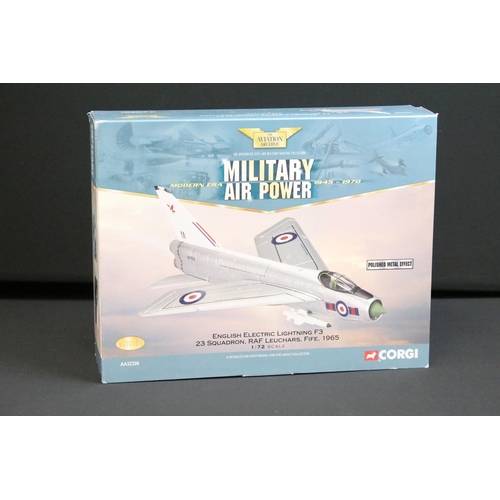 Collection of 11 boxed Corgi Aviation Archive diecast model planes to ...
