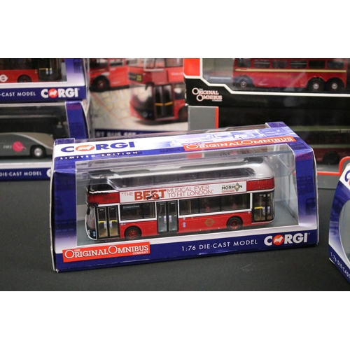 Collection of 23 boxed / cased 1/76 scale Corgi Original Omnibus model ...