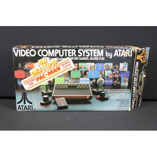 Retro Gaming - Boxed Atari Video Computer System console, complete with console, pair of Paddle Cont