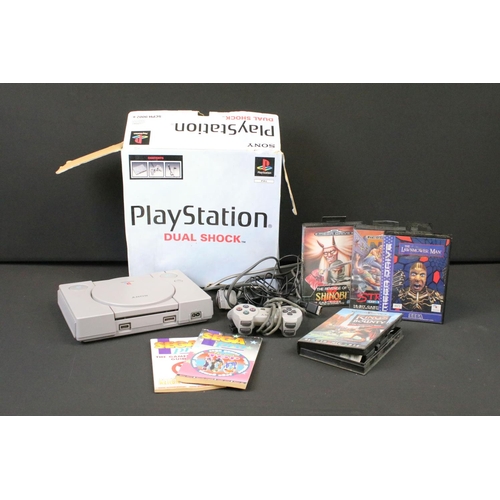 Retro Gaming - Boxed PS1 Play Station One with cables and relevant ...