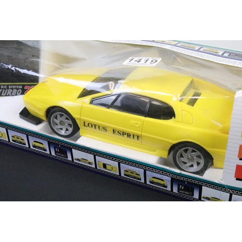 Boxed Radcon 1/15 scale Lotus Esprit Turbo R/C car Model No. 6608, all ...