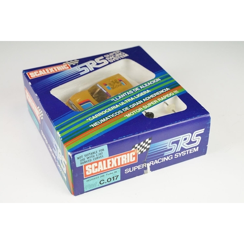 Two boxed Scalextric SRS Super Racing System slot cars to include C017 ...