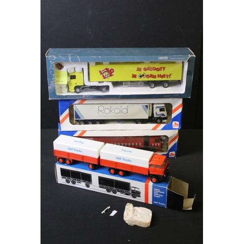 Four boxed 1/50 Lion Car & Lion Toys haulage models to include ...