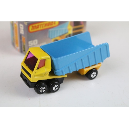 Eight boxed Matchbox 75 Series diecast models to include 50 Articulated ...
