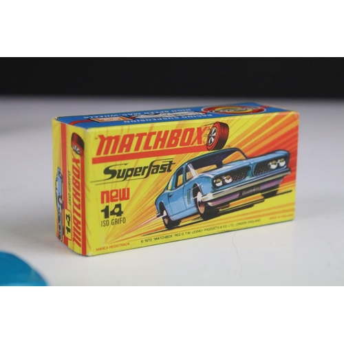 Seven boxed Matchbox Superfast diecast models to include 67 Volkswagen ...