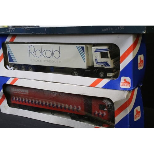 Four boxed 1/50 Lion Car & Lion Toys haulage models to include ...