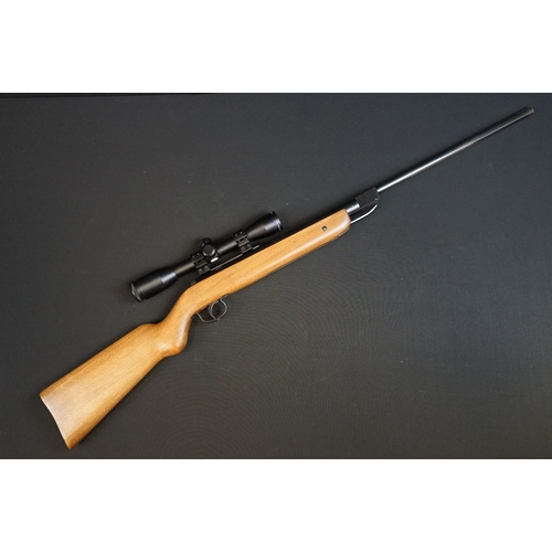 A German 'Original' air rifle complete with telescopic sight and carry ...