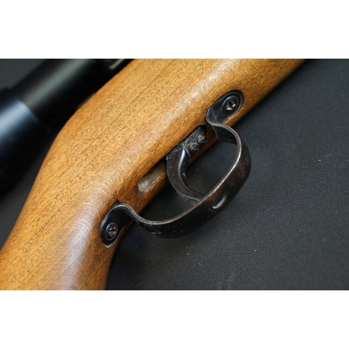 A German 'Original' air rifle complete with telescopic sight and carry ...