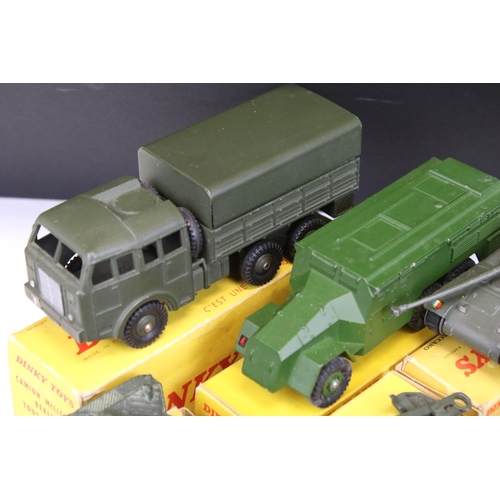 20 Boxed Mid 20th C Dinky military diecast models to include French and ...