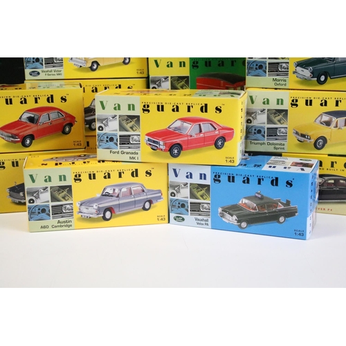 19 Boxed Vanguards 1/43 diecast models to include VA45003 Blaze Austin ...