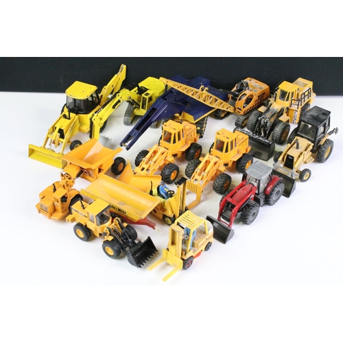 Collection of 14 construction related diecast models to include ...