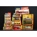 13 Boxed Dinky diecast models to include 266 ERF Fire Tender, 226 ...