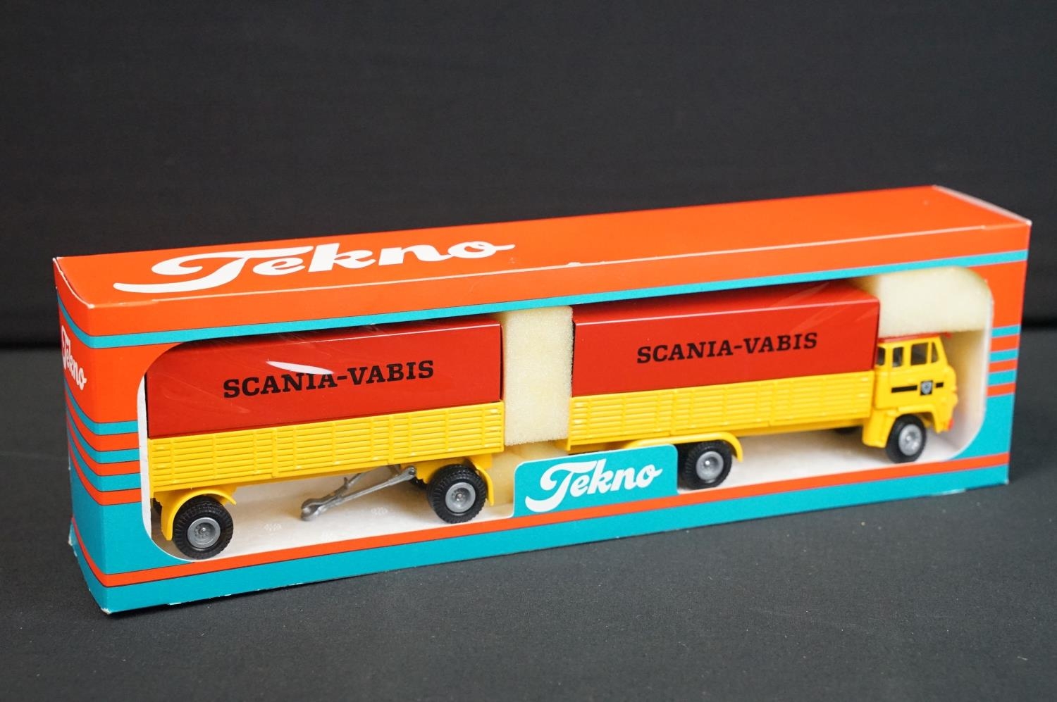 Five boxed Tekno 1/50 scale haulage diecast models to include HJ van ...