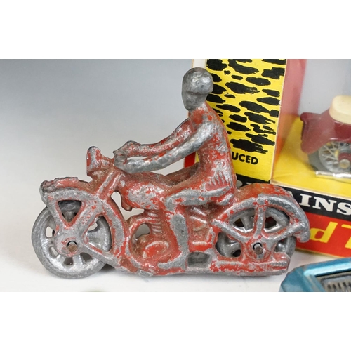 Boxed Britains Speed Twin Rider Motorcycle (vg overall), along with 12 ...