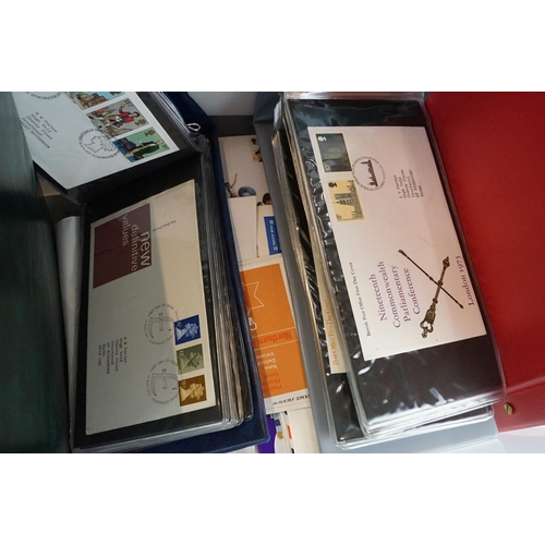 Collection of first day covers, stamp presentation packs & stamped ...