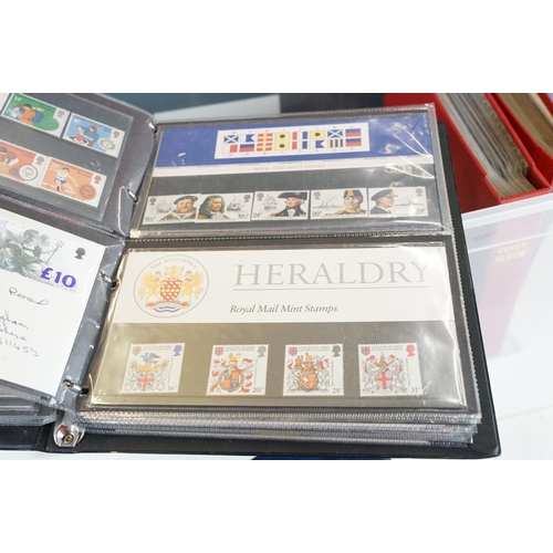 Collection of first day covers, stamp presentation packs & stamped ...
